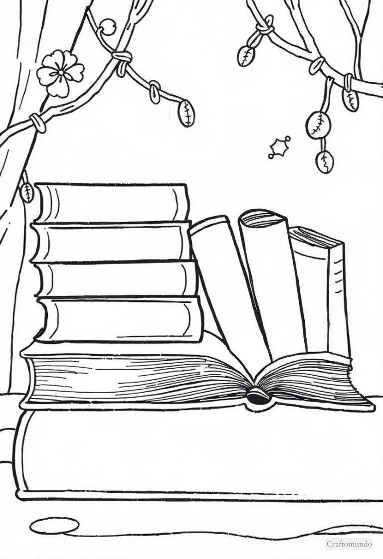 21 Book Coloring Pages - CraftoMundo