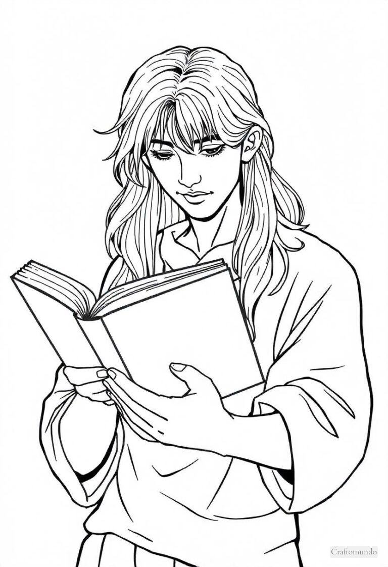 21 Book Coloring Pages - CraftoMundo