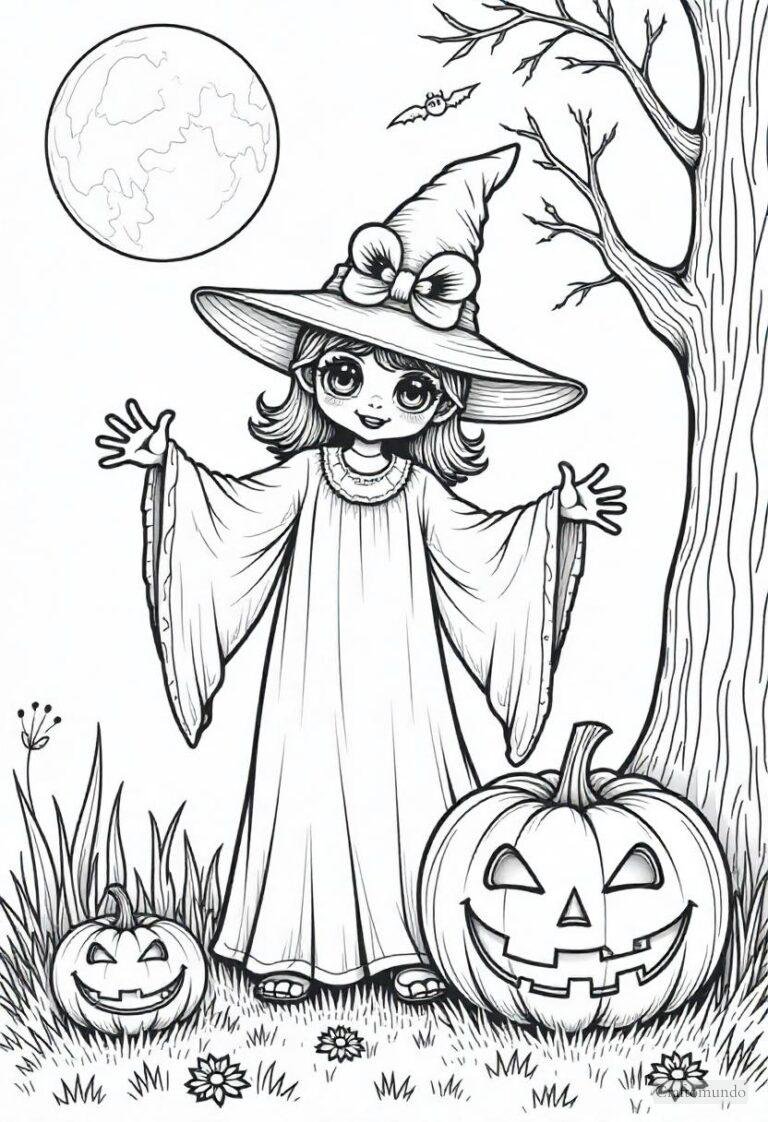 36 Halloween Coloring Pages - CraftoMundo