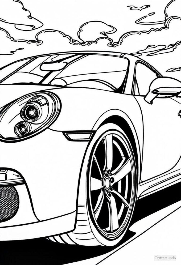 24 Car Coloring Pages - CraftoMundo