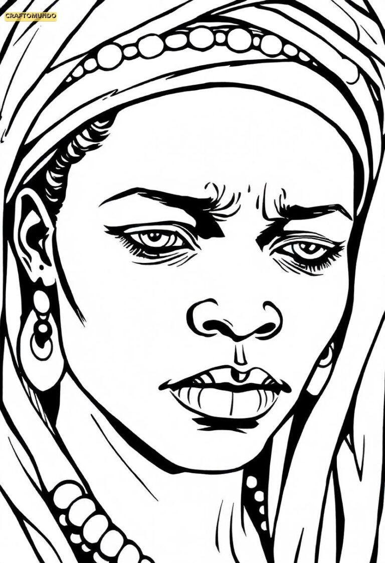 43 Coloring Pages Of Women and Girls - CraftoMundo