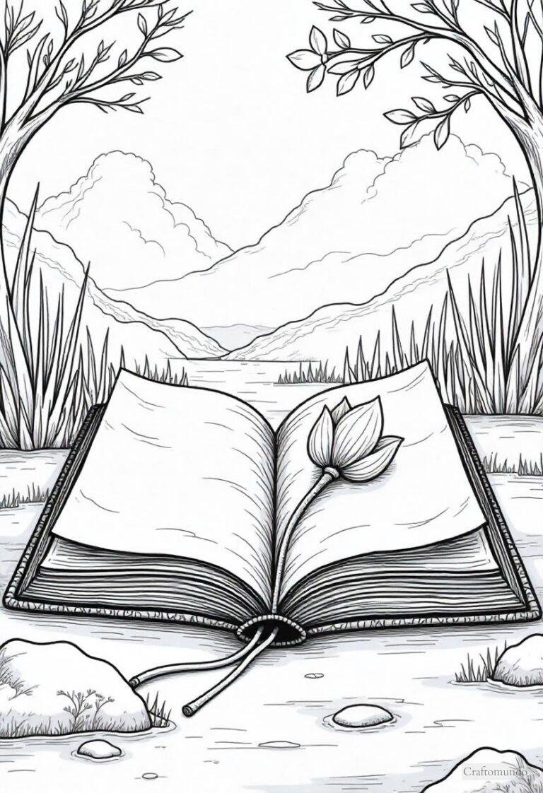 21 Book Coloring Pages - CraftoMundo