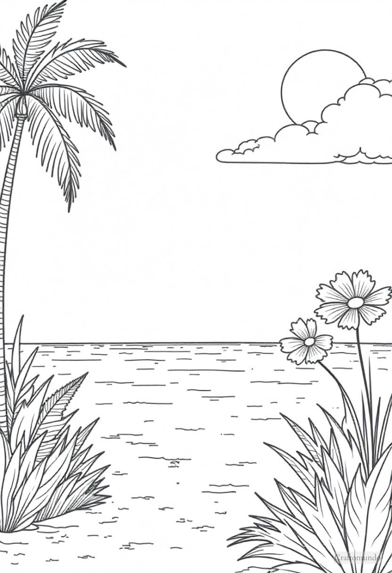 43 Summer-Themed Coloring Pages - CraftoMundo