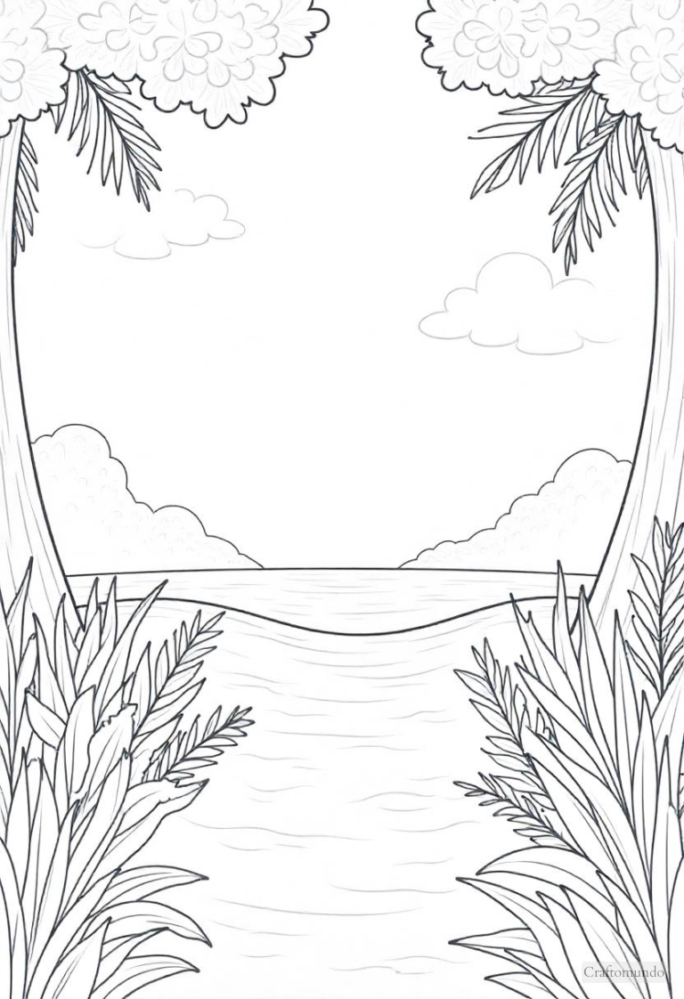 43 Summer-Themed Coloring Pages - CraftoMundo