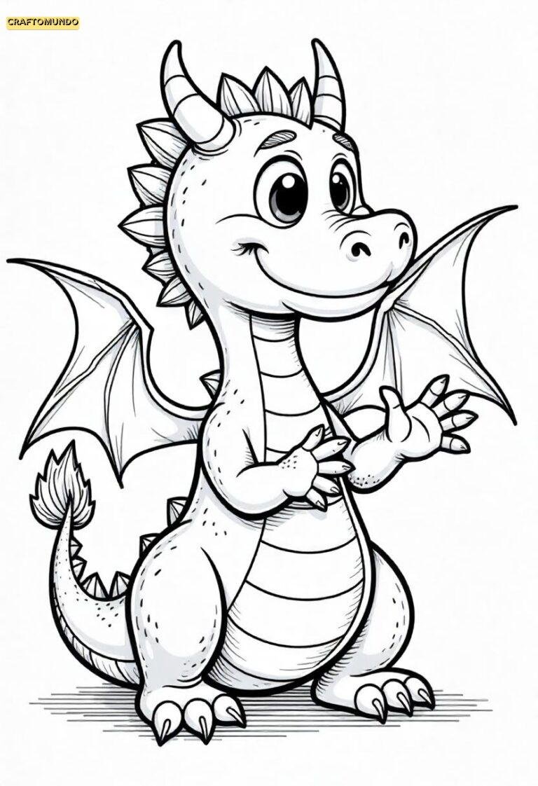 23 Dragon Coloring Pages - CraftoMundo