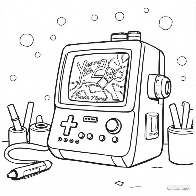 60 Y2K Coloring Pages - CraftoMundo