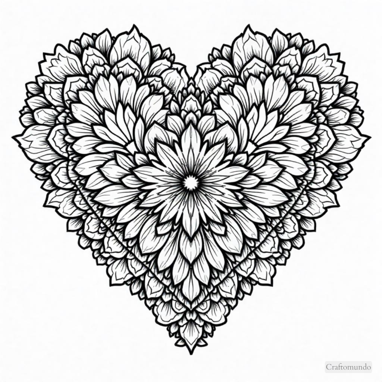 35 Valentine Coloring Pages - CraftoMundo