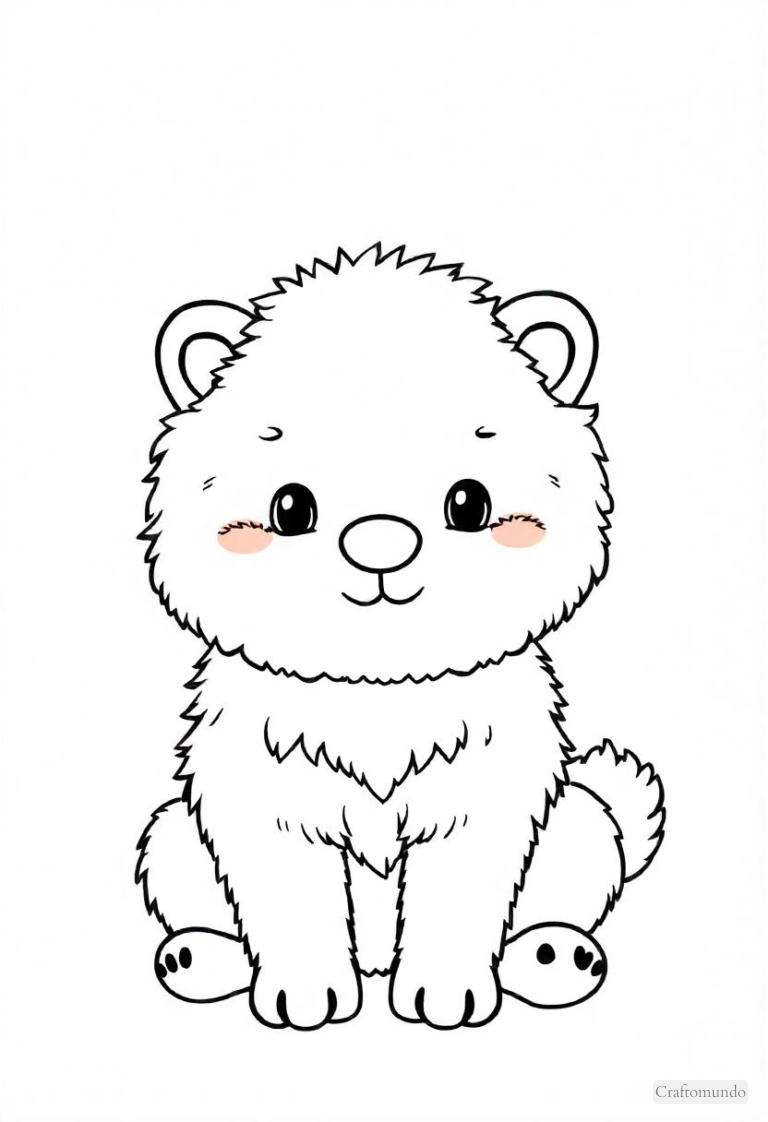 50 Cute Coloring Pages - CraftoMundo