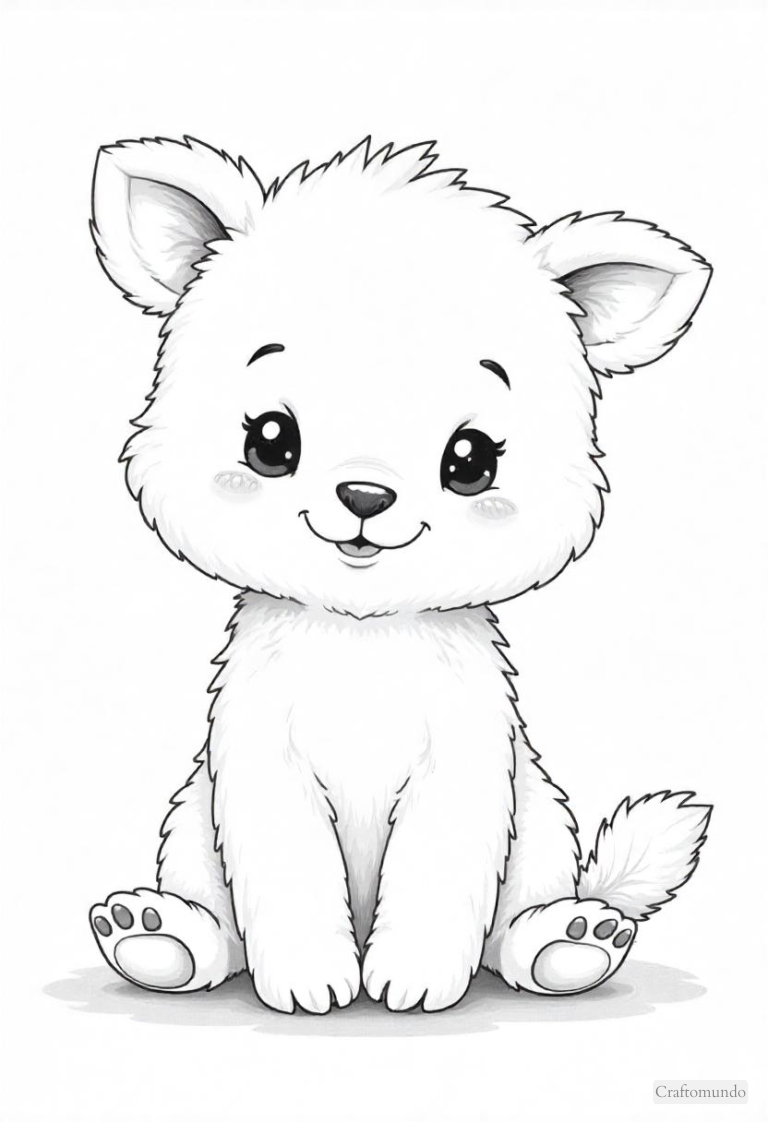 50 Cute Coloring Pages - CraftoMundo