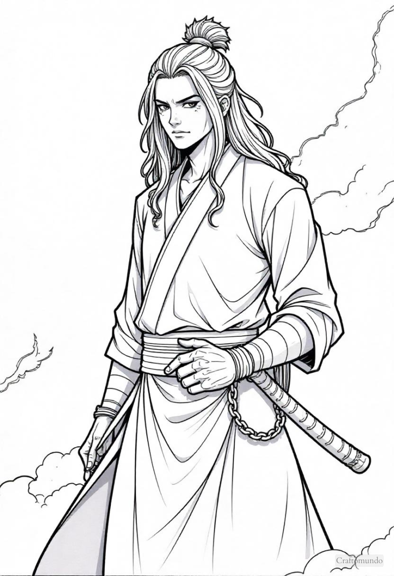 50 Anime Coloring Pages - CraftoMundo