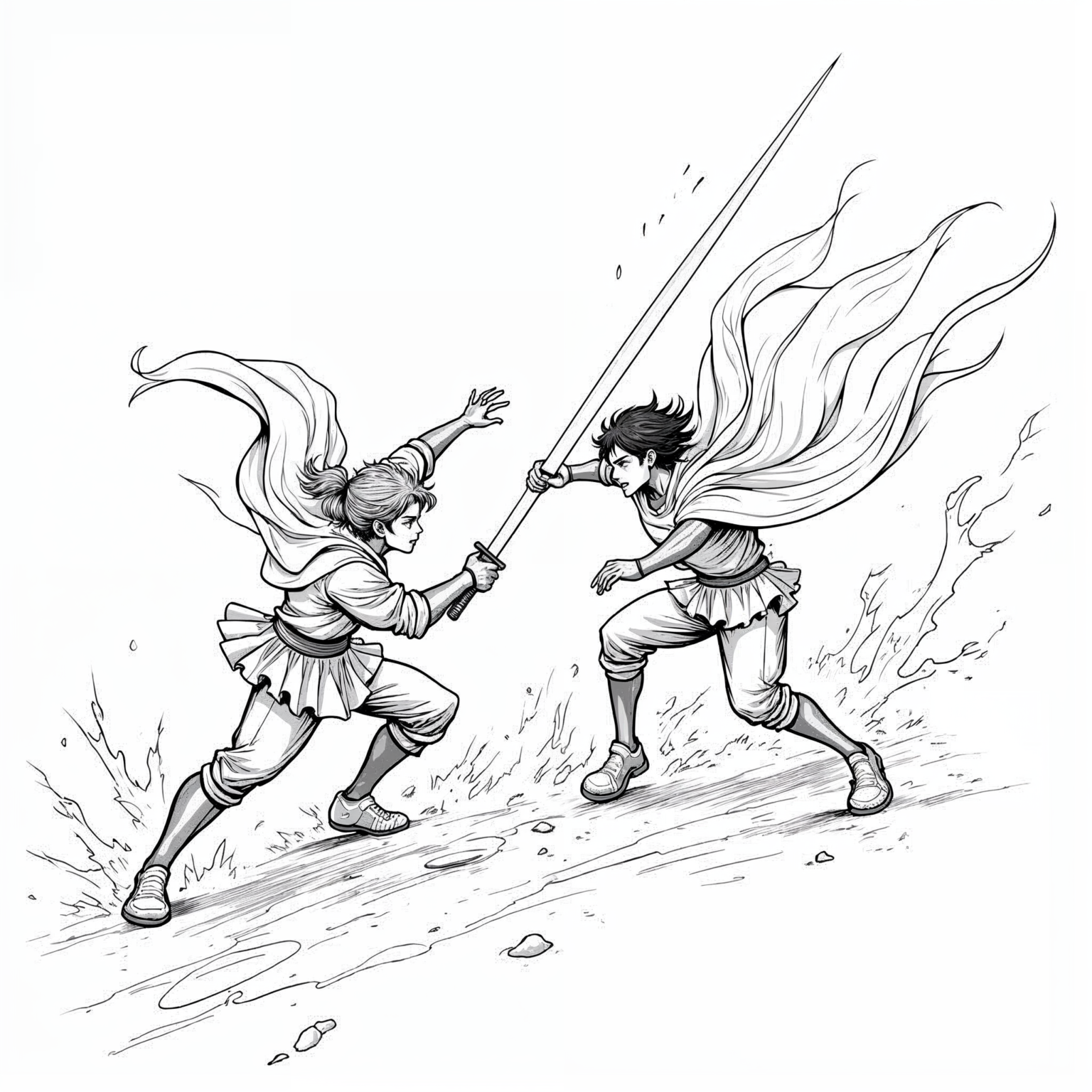 50 Manga Coloring Pages - CraftoMundo