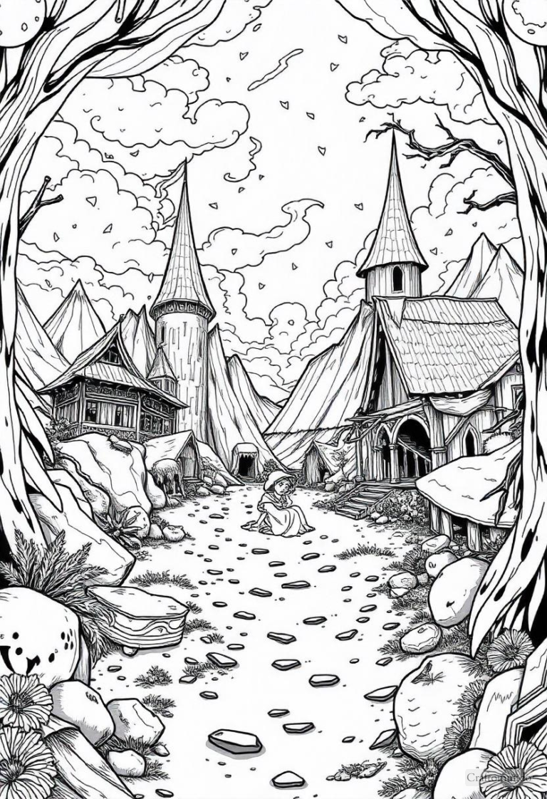 50 Manga Coloring Pages - CraftoMundo