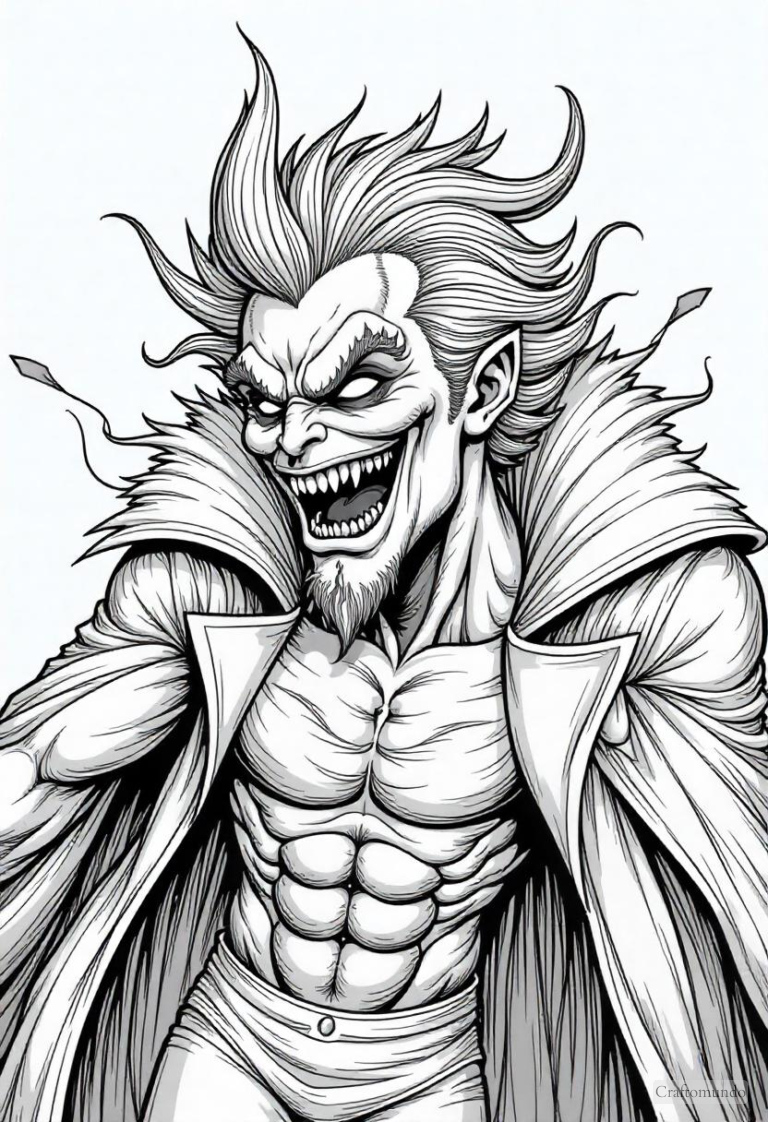 50 Manga Coloring Pages - CraftoMundo
