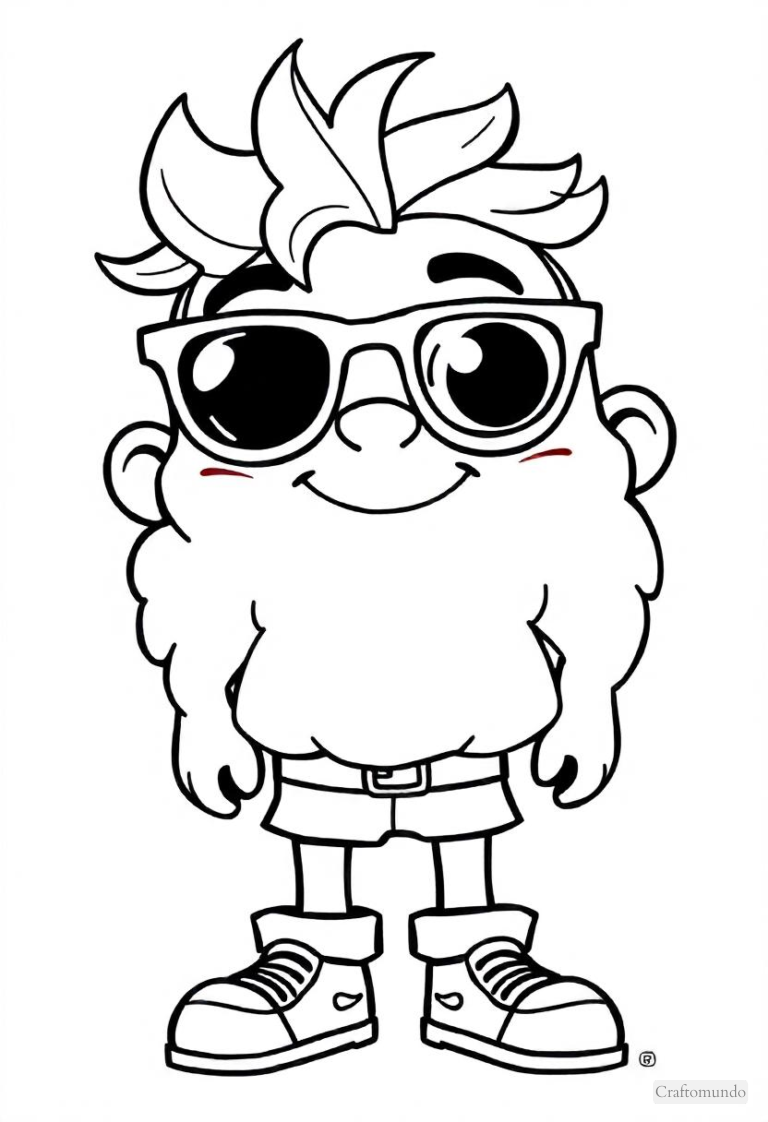 48 Simple and Easy Coloring Pages - CraftoMundo