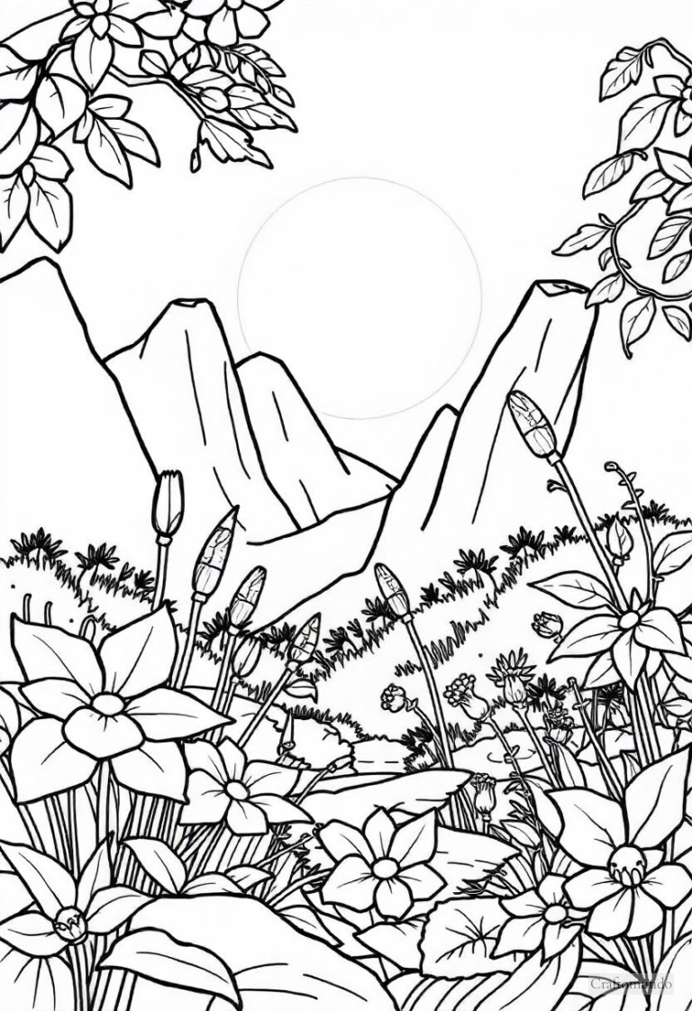 48 Simple and Easy Coloring Pages - CraftoMundo