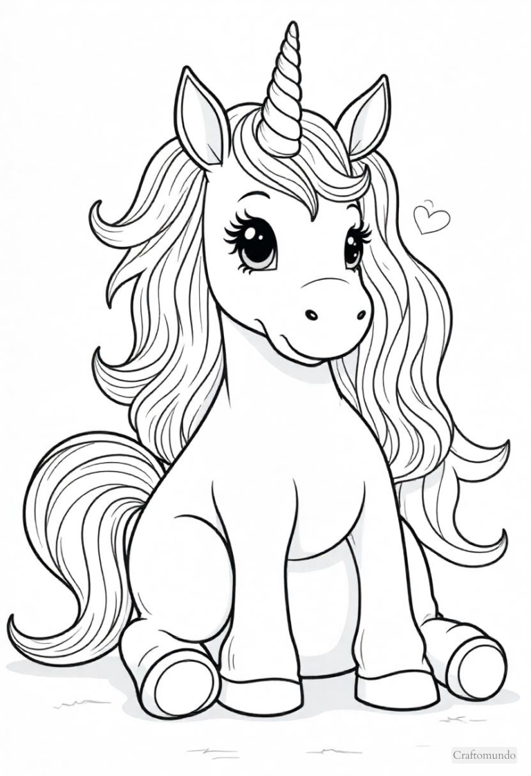 48 Simple and Easy Coloring Pages - CraftoMundo