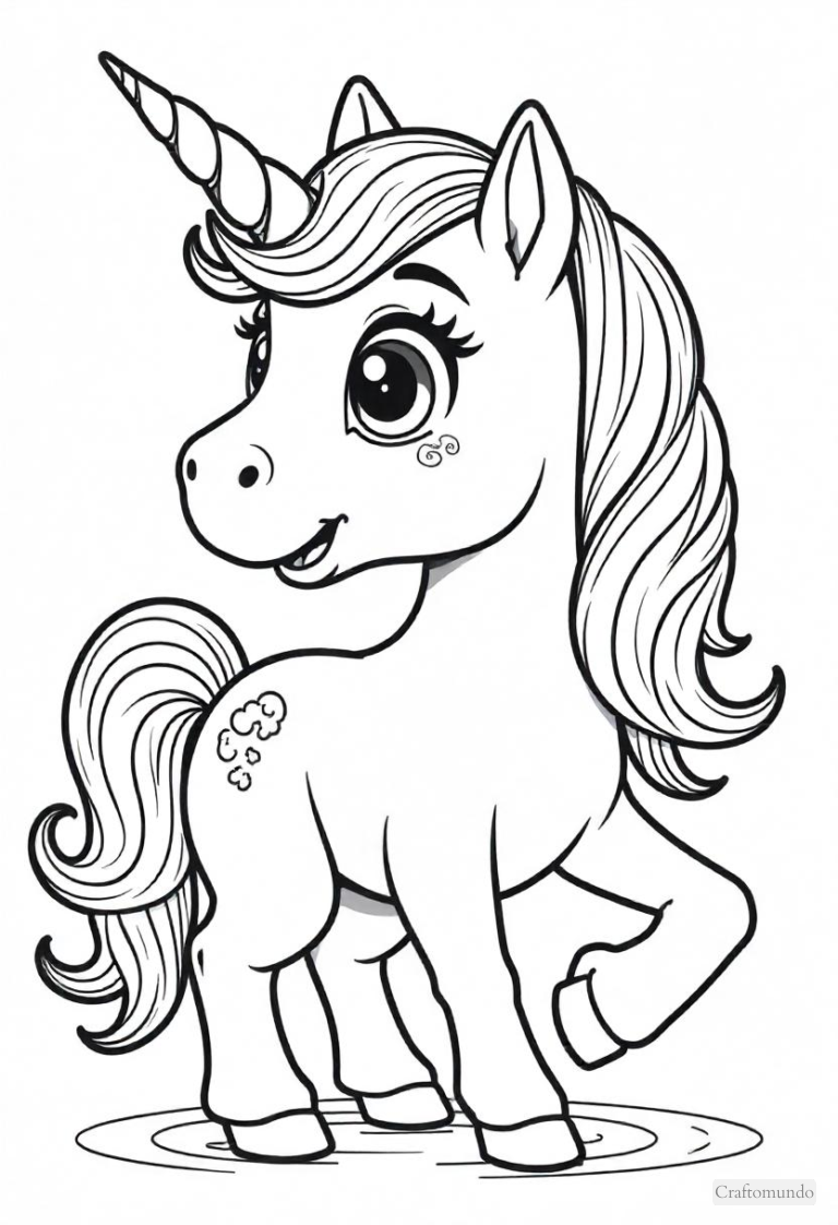 48 Simple and Easy Coloring Pages - CraftoMundo