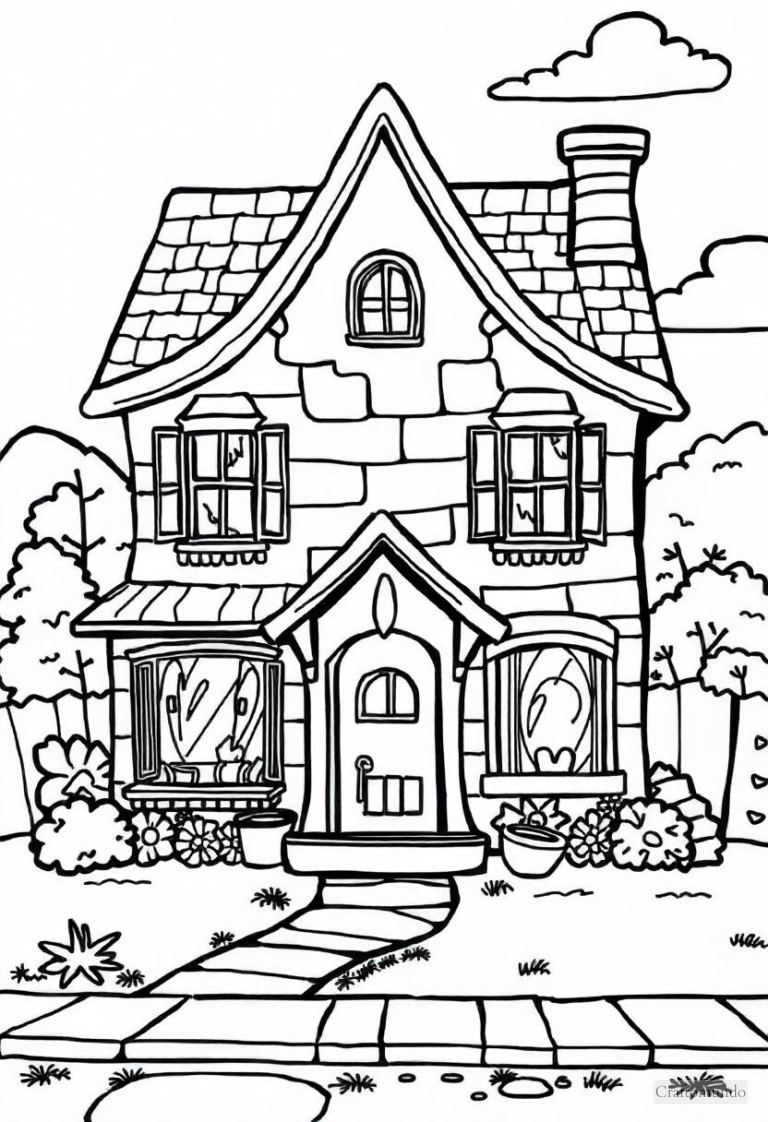 48 Simple and Easy Coloring Pages - CraftoMundo
