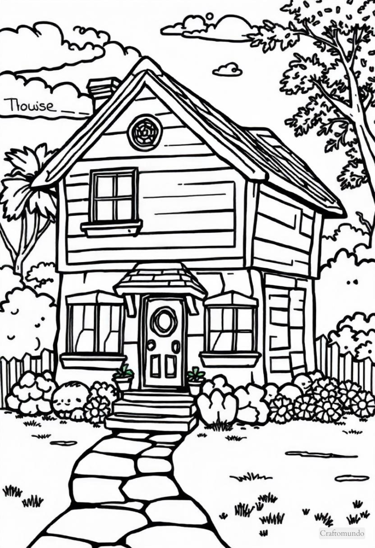 48 Simple and Easy Coloring Pages - CraftoMundo