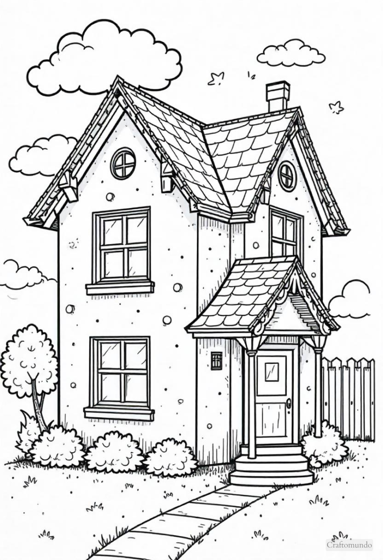 48 Simple and Easy Coloring Pages - CraftoMundo