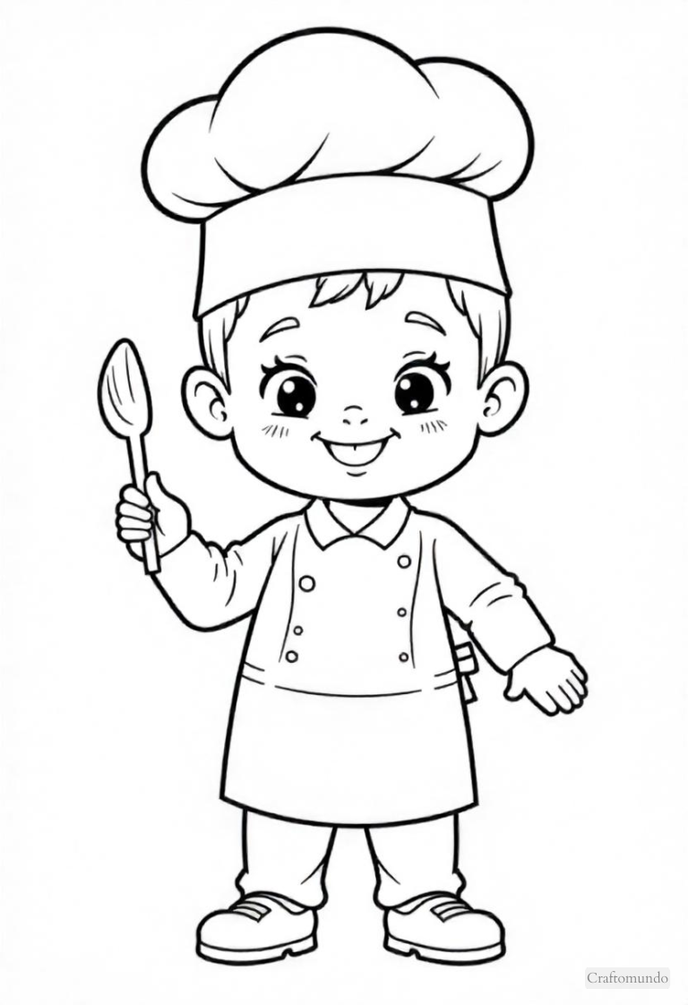 50 Chibi Coloring Pages - CraftoMundo