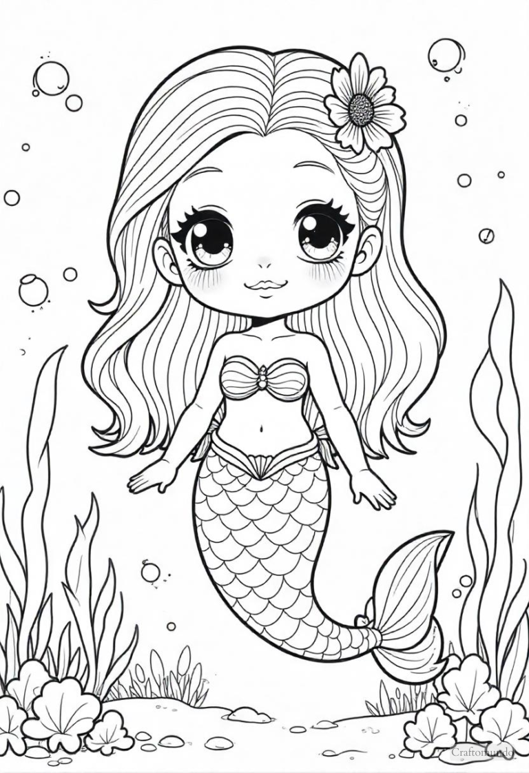 50 Chibi Coloring Pages - CraftoMundo