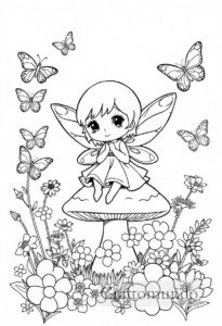 50 Chibi Coloring Pages - CraftoMundo