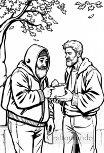 30 Coloring Pages of People Helping Others - CraftoMundo