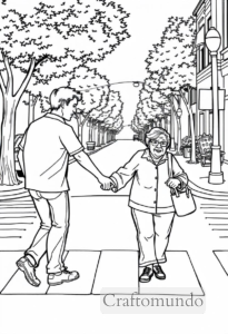 30 Coloring Pages of People Helping Others - CraftoMundo