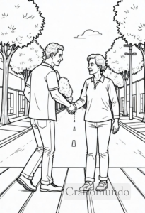 30 Coloring Pages of People Helping Others - CraftoMundo