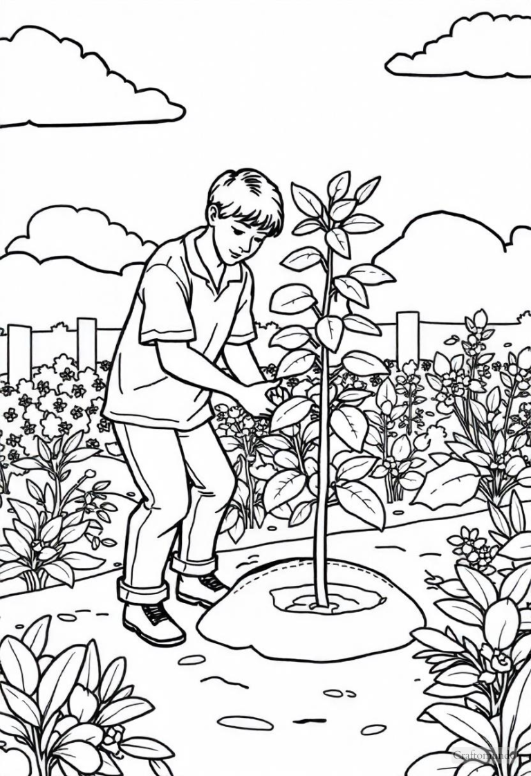 30 Coloring Pages of People Helping Others - CraftoMundo