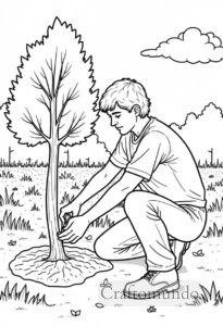 30 Coloring Pages of People Helping Others - CraftoMundo