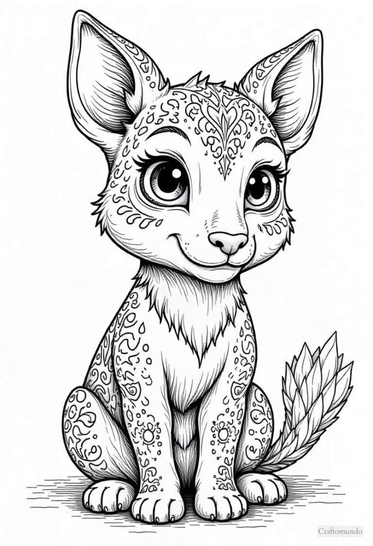 40 Animal Coloring Pages - CraftoMundo