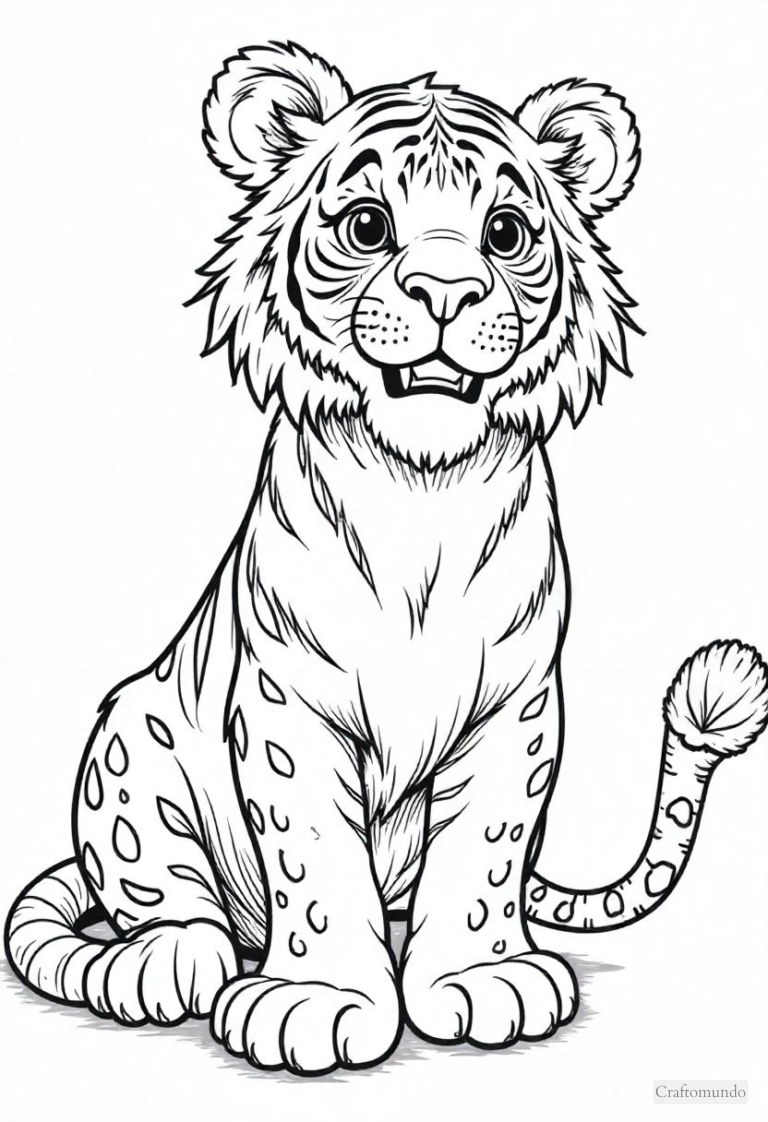 40 Animal Coloring Pages - CraftoMundo