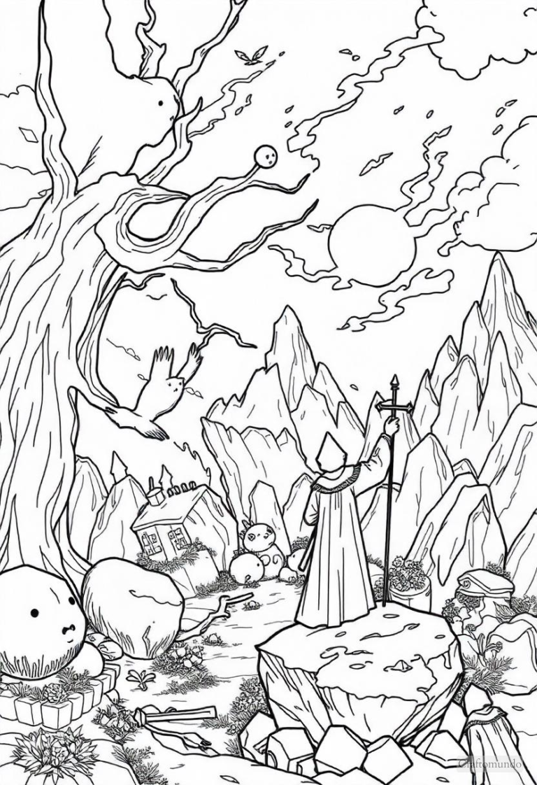 25 Coloring Pages with Lots of Detail - CraftoMundo
