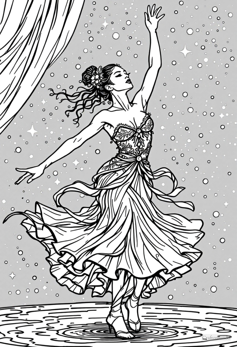 27 Dance Coloring Pages - CraftoMundo