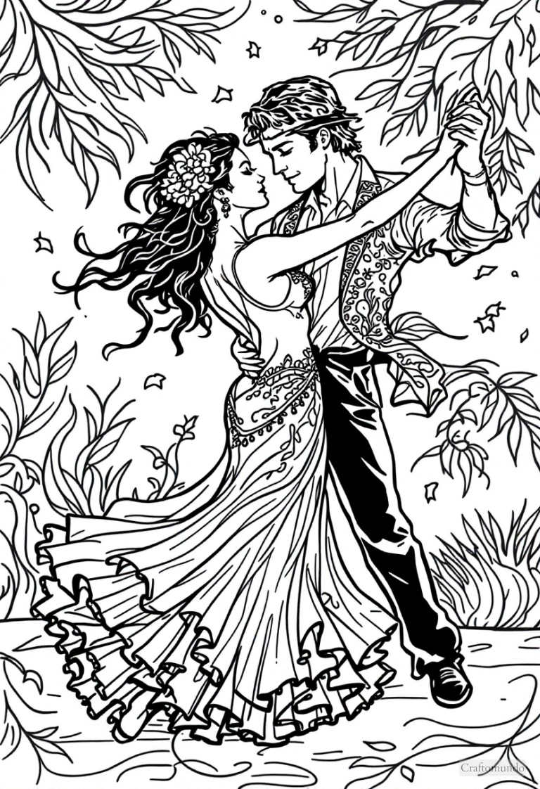 27 Dance Coloring Pages - CraftoMundo
